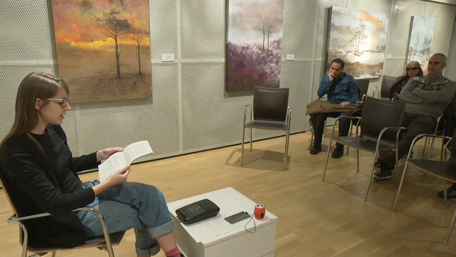 Ángela Segovia y su poesía grabada visitan Sanse - Canal Norte TV ...